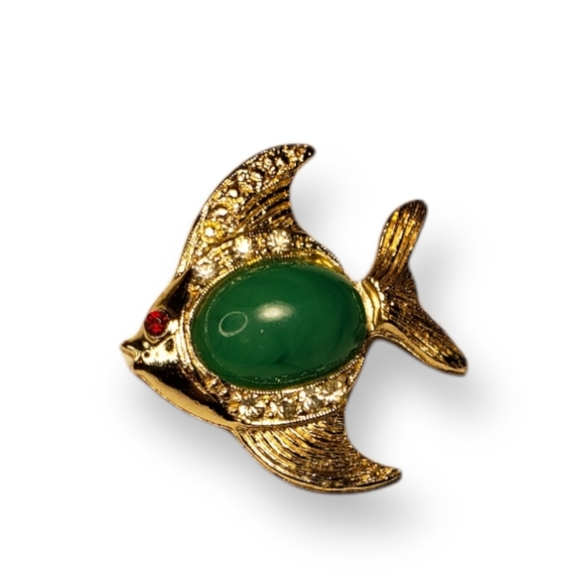 Vintage | Jewelry | Vintage Jelly Belly Angel Fish Brooch | Poshmark